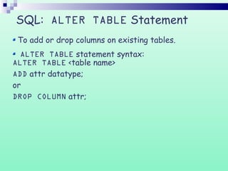 Sql presentation 1 by chandan | PPT