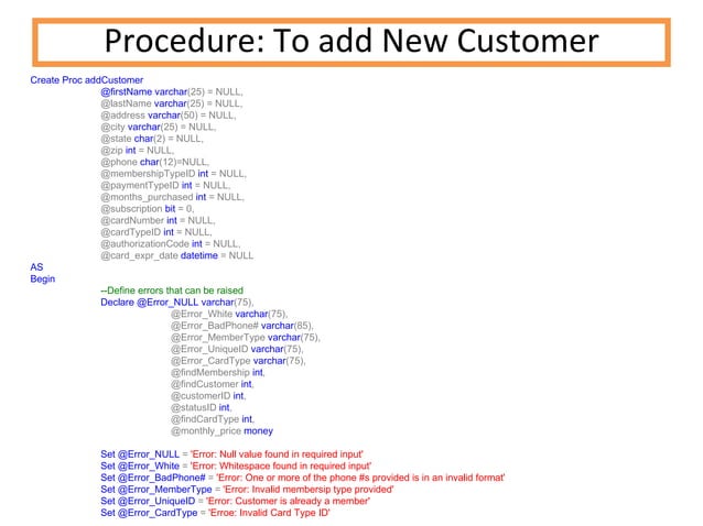 Sql Projects-Detail | PPT