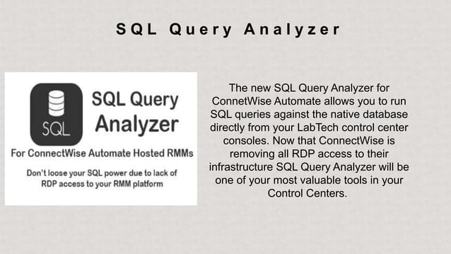 SQL Query Analyzer | PPTX