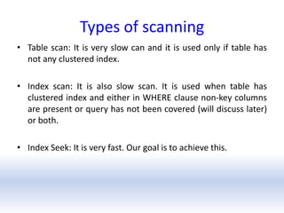 Sql query performance analysis | PPT