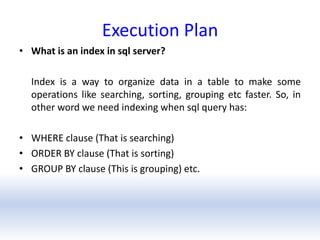 Sql query performance analysis | PPT