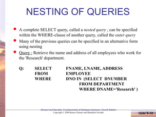 SQL query ppt with detailed information and examples.ppt