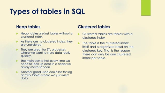 dotnetMALAGA - Sql query tuning guidelines | PPT