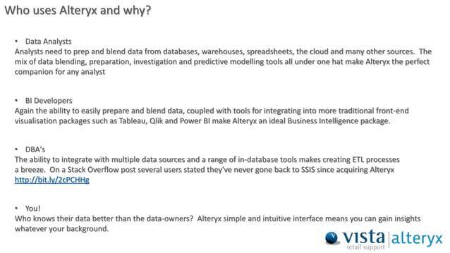 Deeper Insights with Alteryx | PPTX | Cloud Computing | Internet