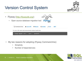Road to database automation: database source control | PDF | Databases | Computer Software and ...