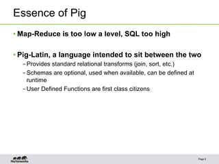Sql saturday pig session (wes floyd) v2 | PPT