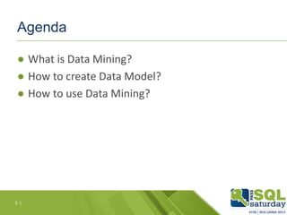 Data Mining 2012 with Excel and PowerPivot | PPT