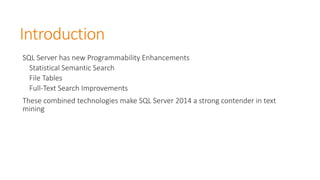 Applied Enterprise Semantic Mining -- Charlotte 201410 | PPT