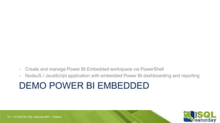 SQLSaturday 551 - Extending Power BI | PPT