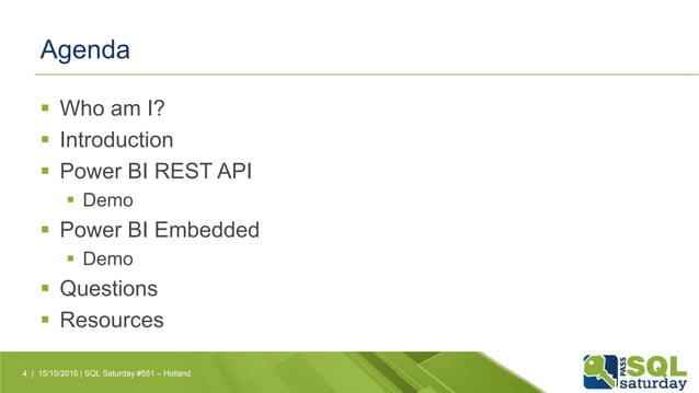 SQLSaturday 551 - Extending Power BI | PPT