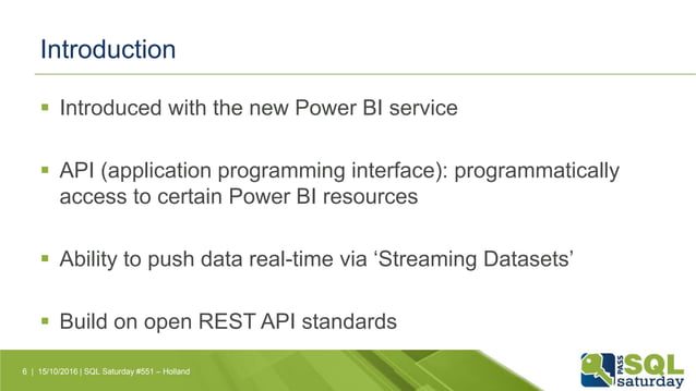SQLSaturday 551 - Extending Power BI | PPT