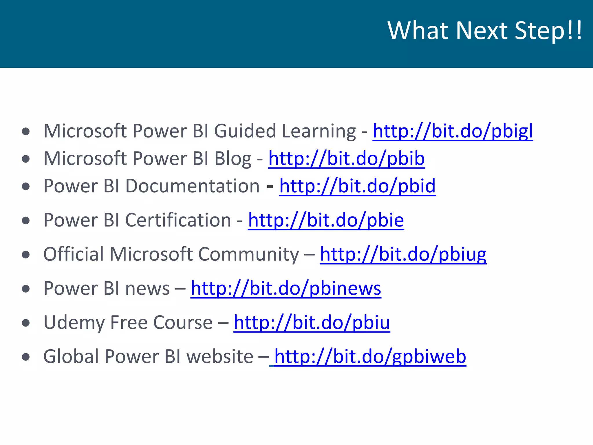 SqlSaturday#699 Power BI - Create a dashboard from zero to hero | PPT