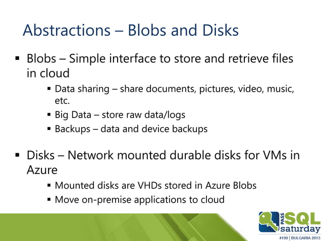 Windows Azure Storage: Overview, Internals, and Best Practices | PPT