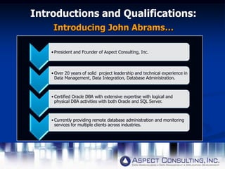 Sql saturday databasemonitoringbestpractices_updated | PPT