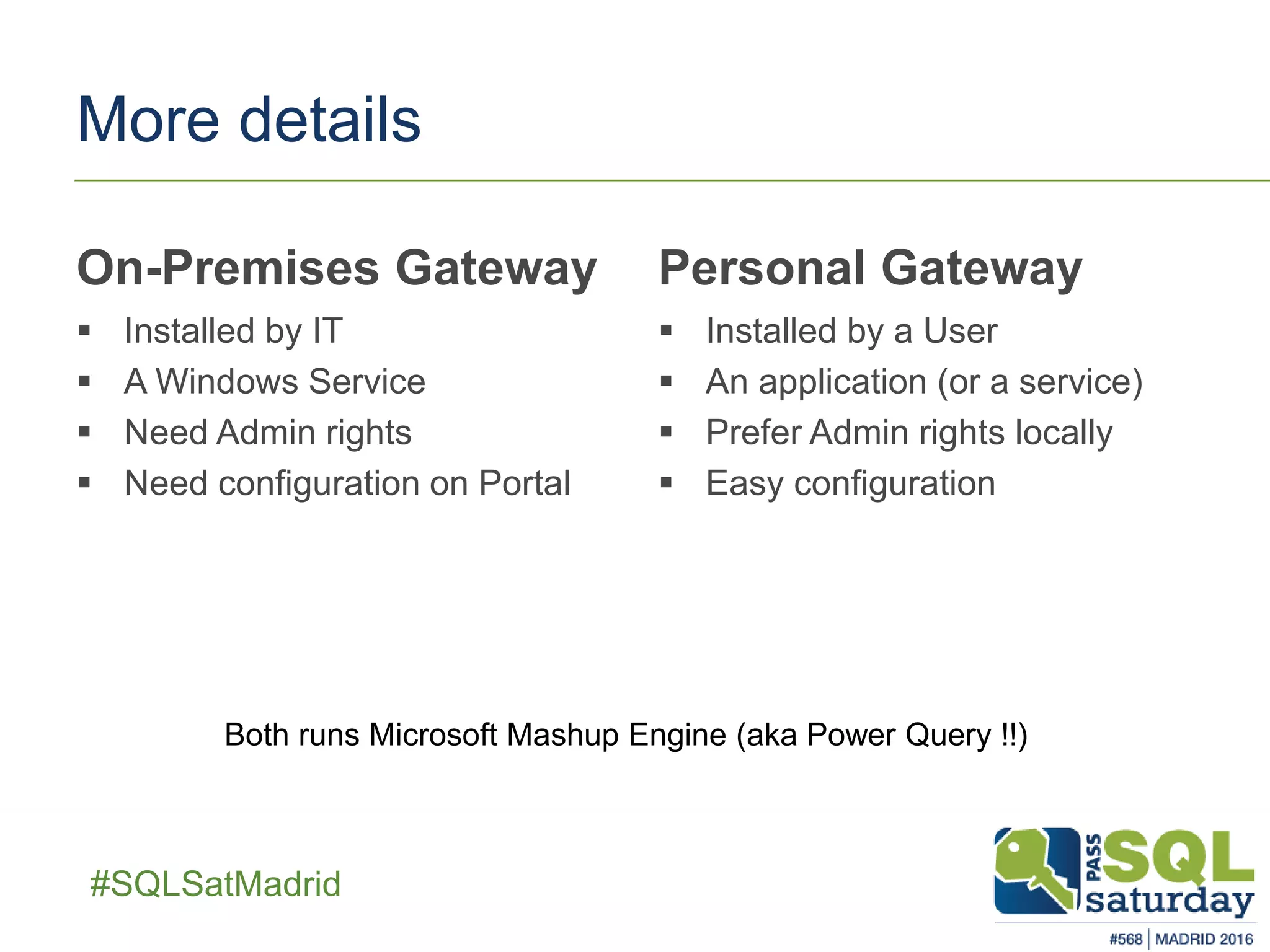 Gateways to Power BI, Connect PowerBI.com to your On-Prem Data | PPTX
