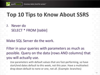 SQL Server Reporting Services (SSRS) 101 | PPTX