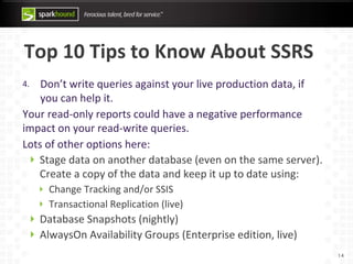 SQL Server Reporting Services (SSRS) 101 | PPTX