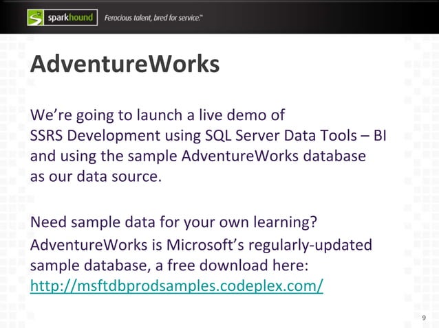 SQL Server Reporting Services (SSRS) 101 | PPTX