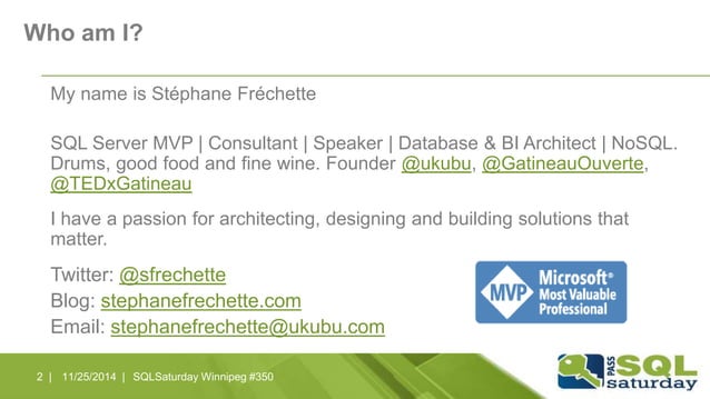 Graph Databases for SQL Server Professionals - SQLSaturday #350 ...