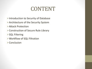 Sql security | PPTX