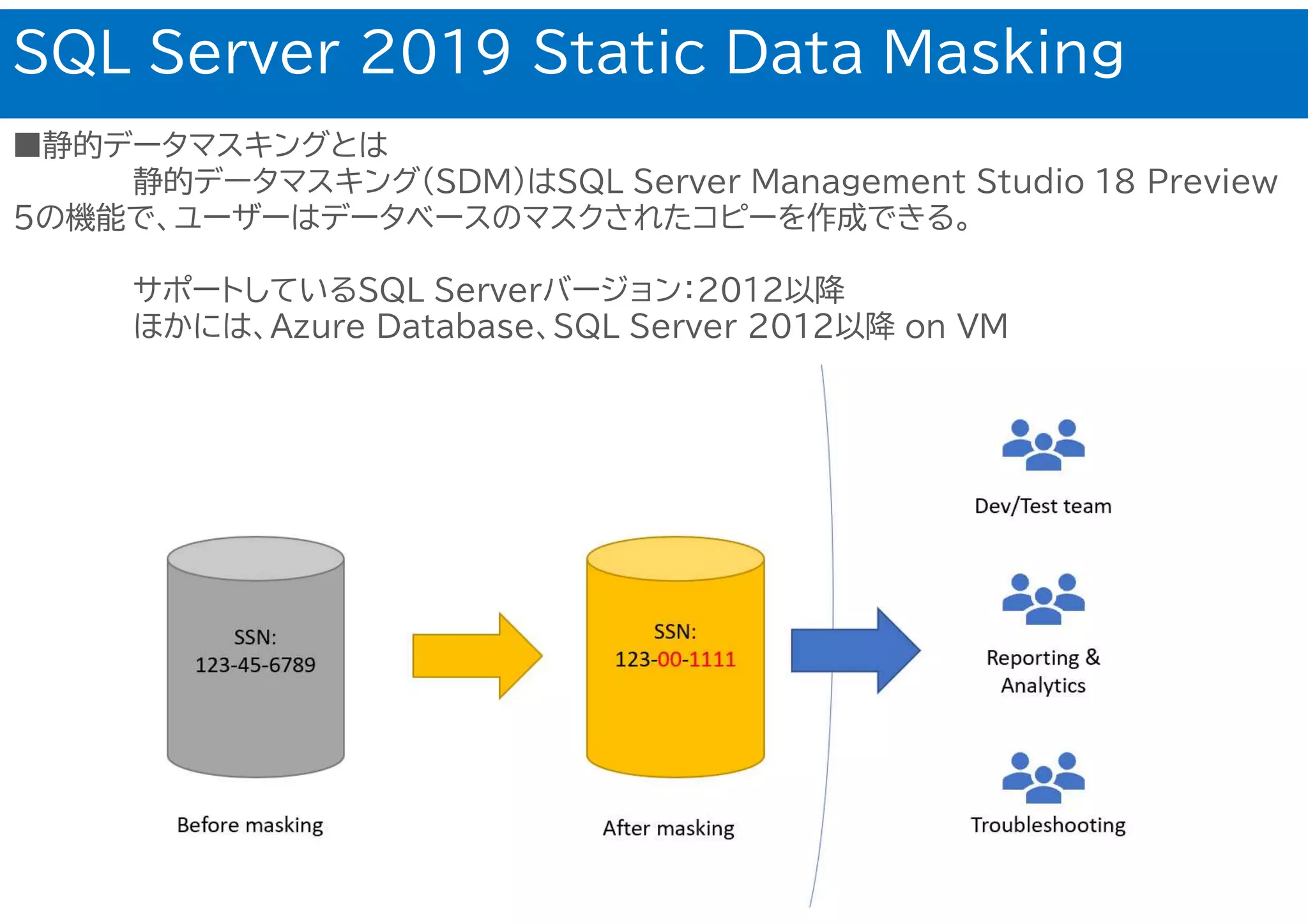 Sql serve2019 staticdatamaskting | PDF | Databases | Computer Software and Applications