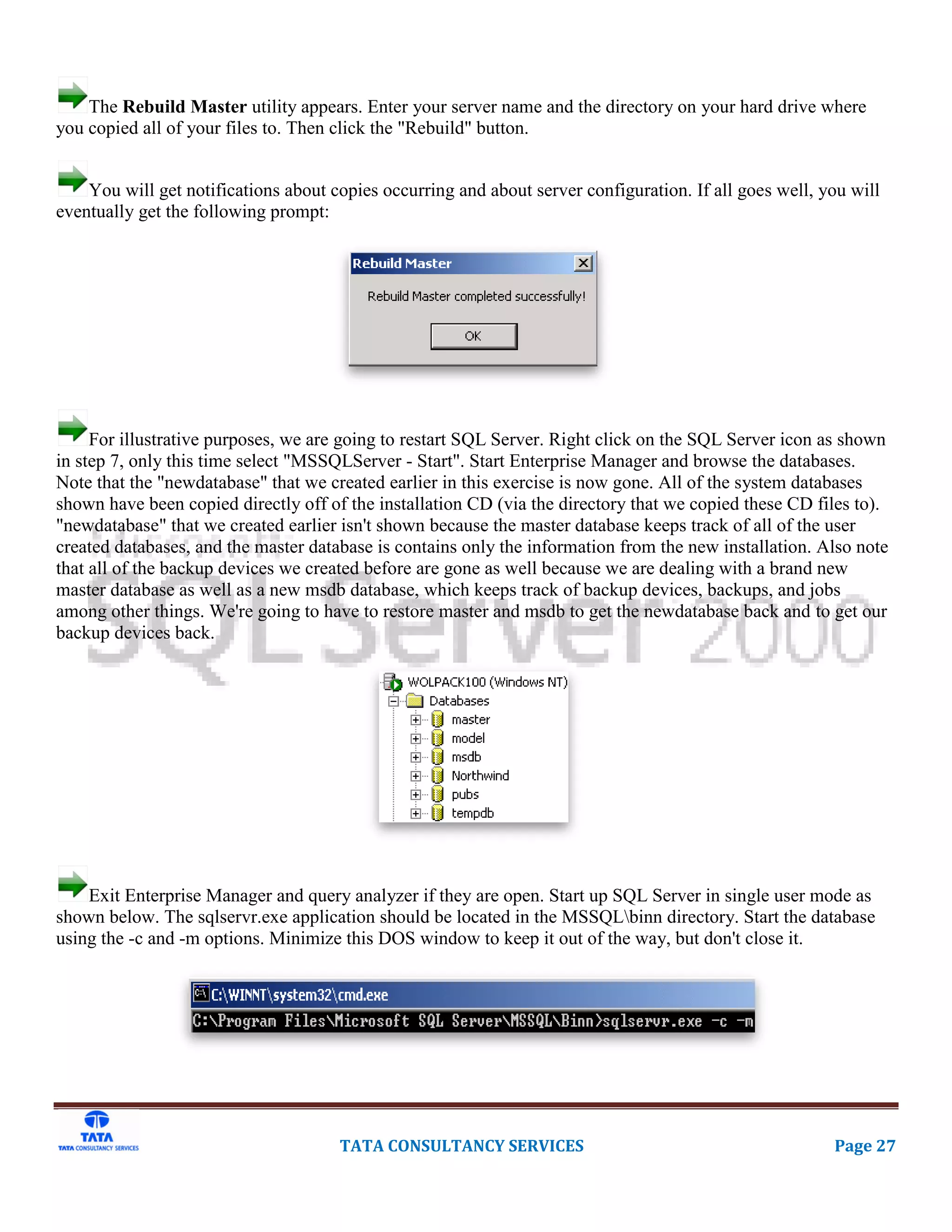 SQL Server 2000 Installation Rollout Backout Plan | PDF