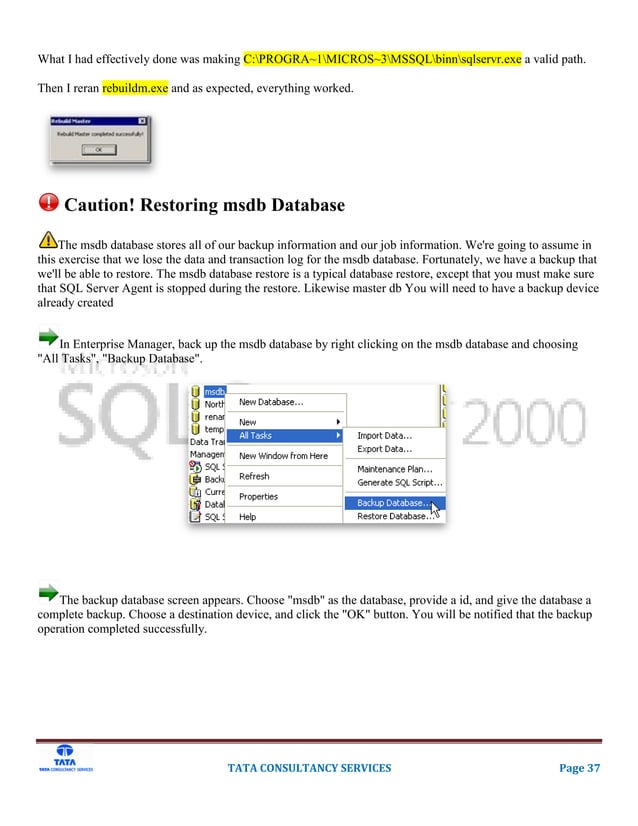 SQL Server 2000 Installation Rollout Backout Plan | PDF