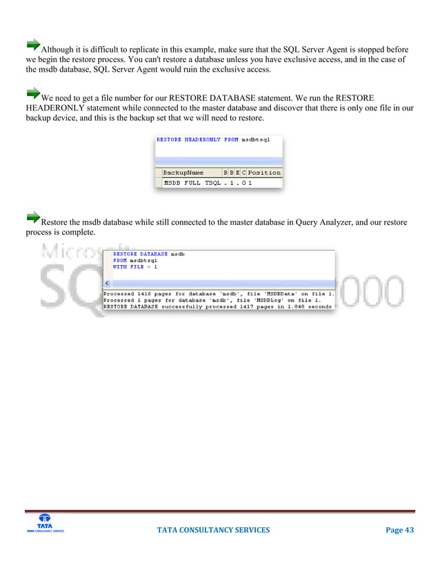 SQL Server 2000 Installation Rollout Backout Plan | PDF