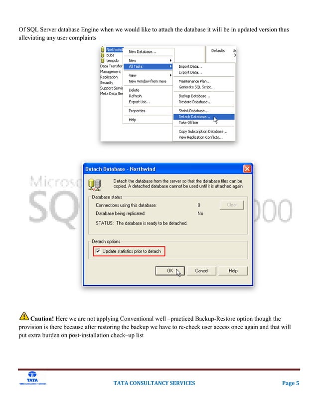 SQL Server 2000 Installation Rollout Backout Plan | PDF
