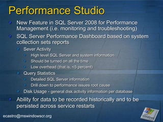 Sql Server 2008 And Moss | PPT