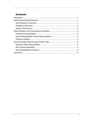 Sql server 2008 r2 analysis services overview whitepaper | DOCX | Web ...