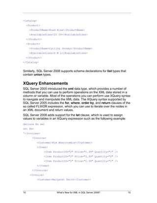 Sql server 2008 r2 xml wp | PDF