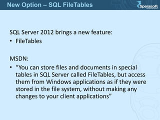 SQL Server 2012 - FileTables | PDF