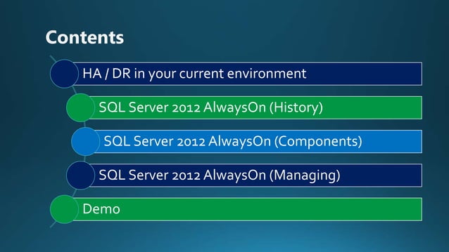 Sql server 2012 AlwaysOn | PPT