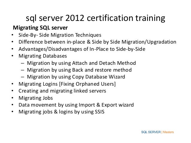 Sql server certification - jujanfc
