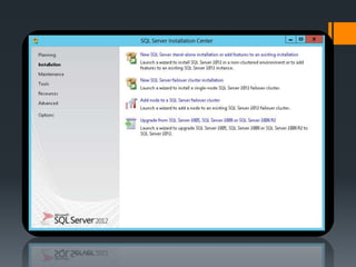 Step by Step Installation of Microsoft SQL Server 2012 | PPTX ...