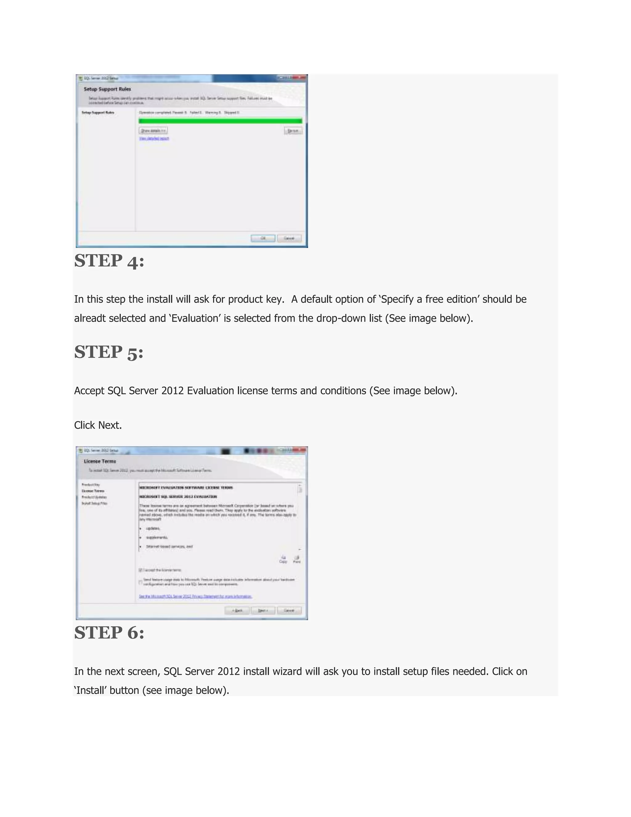 Sql Server 2012 Installation.. | DOCX