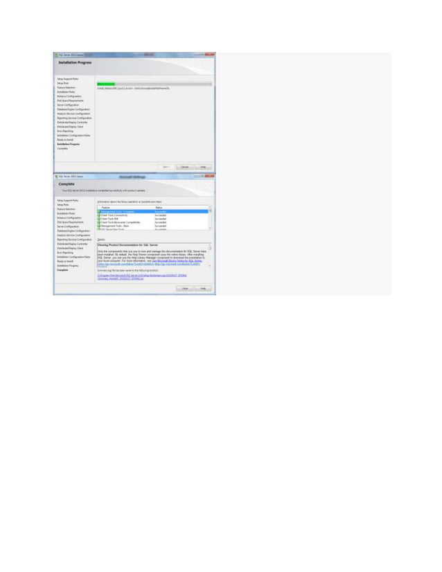 Sql Server 2012 Installation.. | DOCX
