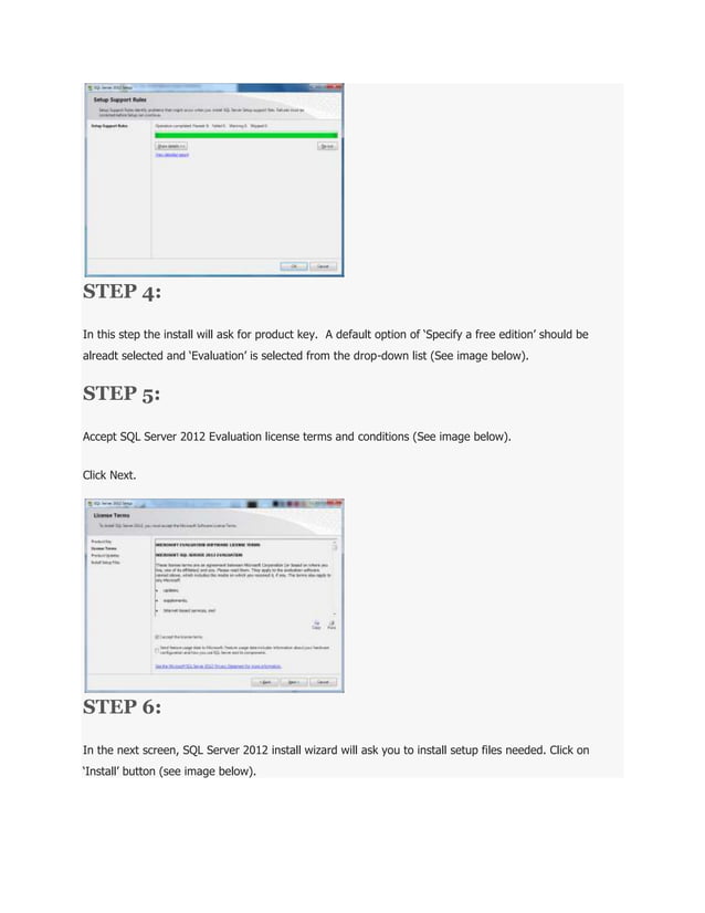 Sql Server 2012 Installation.. | DOCX