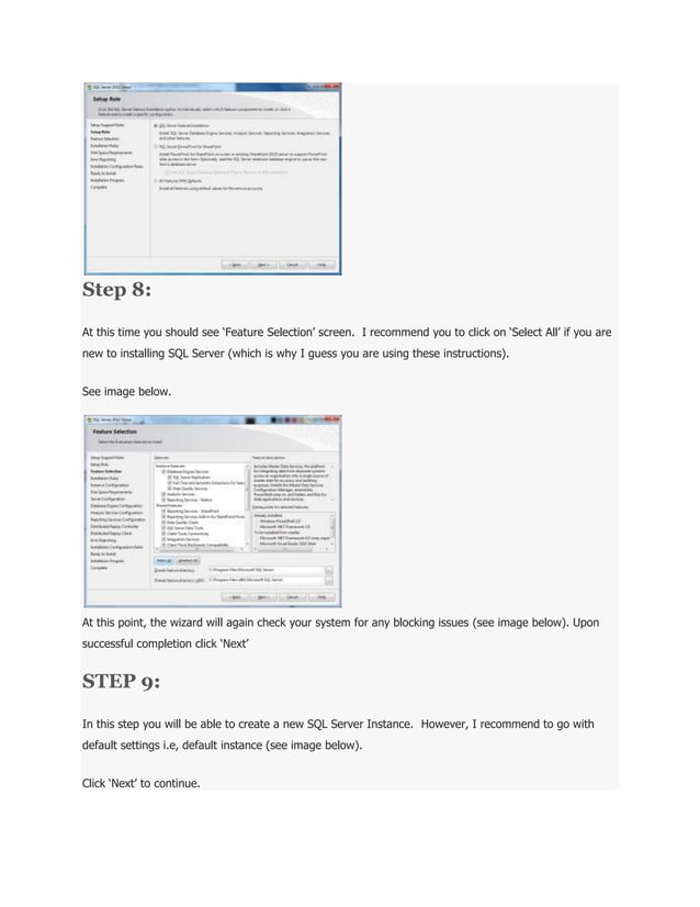 Sql Server 2012 Installation.. | DOCX