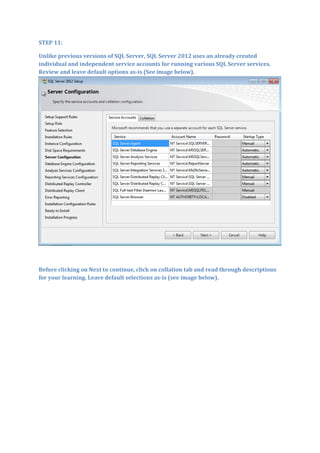 Sqlserver 2012 installation step by step | PDF