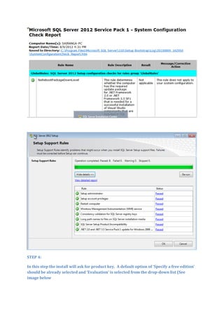 Sqlserver 2012 installation step by step | PDF