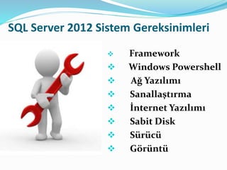Sql server 2012 kurulum sunu | PPTX