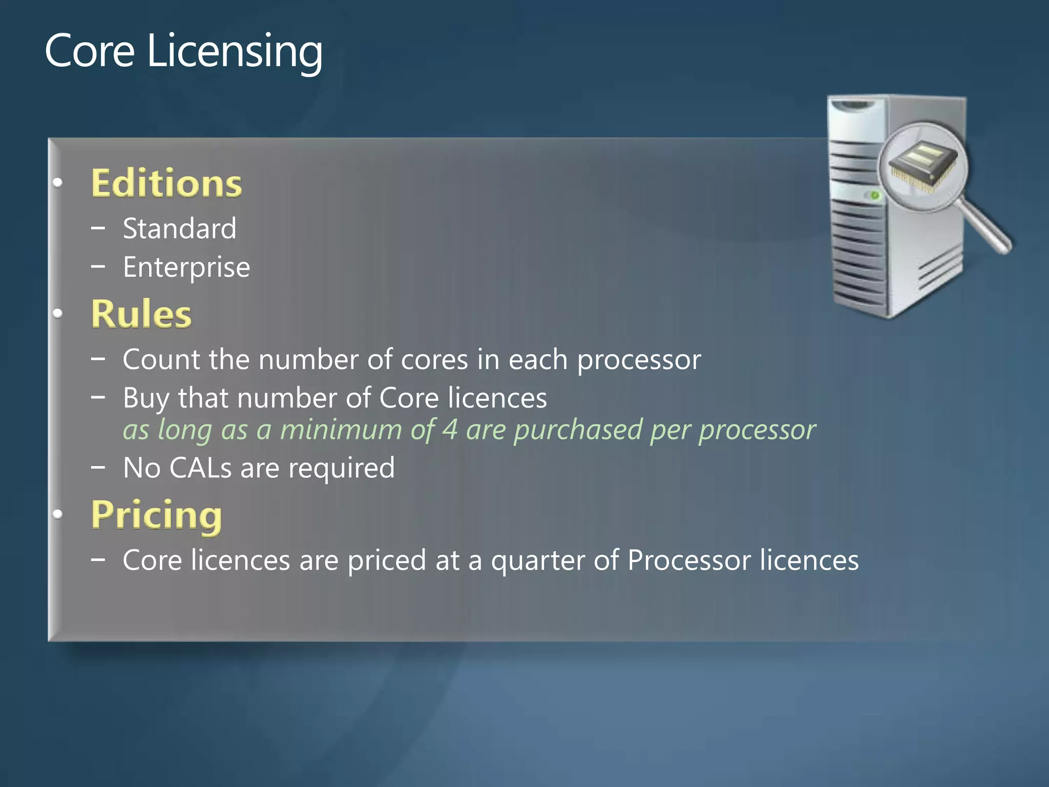 Sql Server 2012 overview and licensing | PPTX