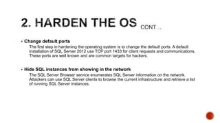 SQL Server 2012 Security Task | PPTX | Databases | Computer Software ...