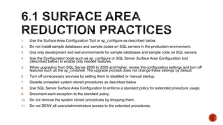SQL Server 2012 Security Task | PPTX | Databases | Computer Software and Applications