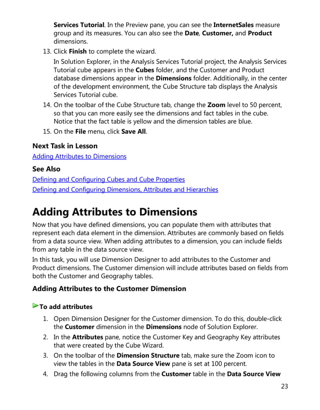 Sql server 2012 tutorials analysis services multidimensional modeling | PDF