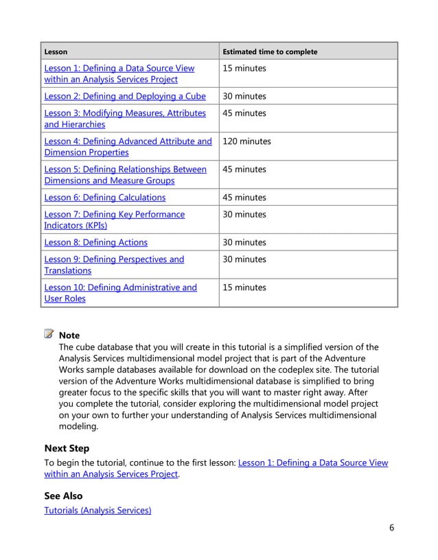 Sql server 2012 tutorials analysis services multidimensional modeling | PDF