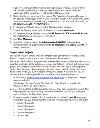 Sql server 2012 tutorials analysis services multidimensional modeling | PDF