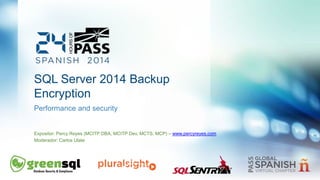 24 HOP edición Español - Sql server 2014 backup encryption - Percy ...